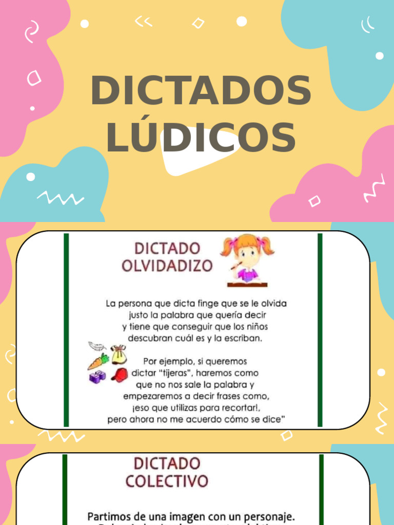 Dictados Lúdicos | PDF