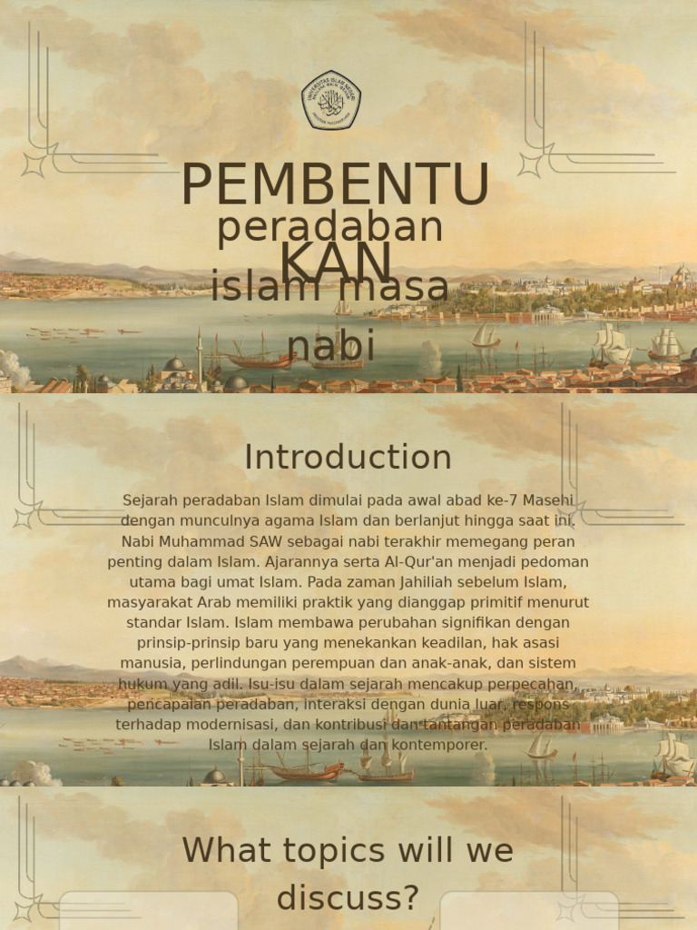 Pembentukan Peradaban Islam oleh Nabi | PDF