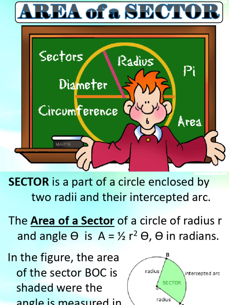 Area of a Sector Formula Guide | PDF | Teaching Methods & Materials ...