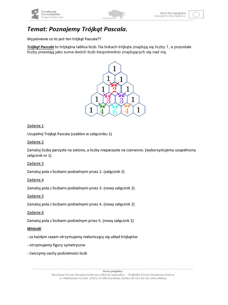 Poznajemy Trojkat Pascala | PDF