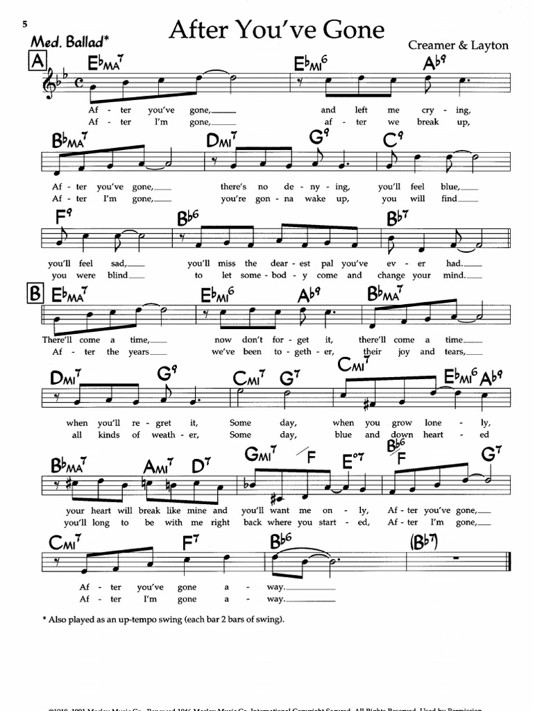 After Youve Gone | PDF