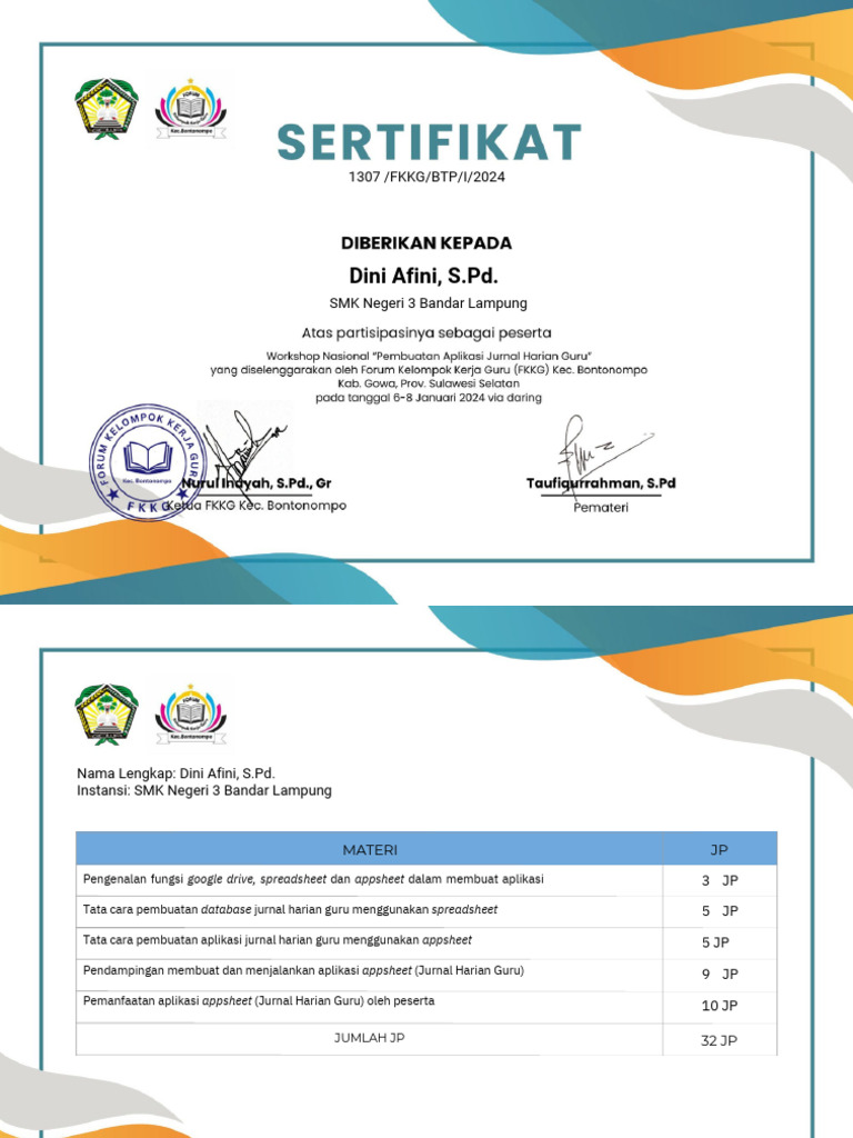 Yoseph Sertifikat - 20240401 - 094211 - 0000 | PDF | Karier & Perkembangan
