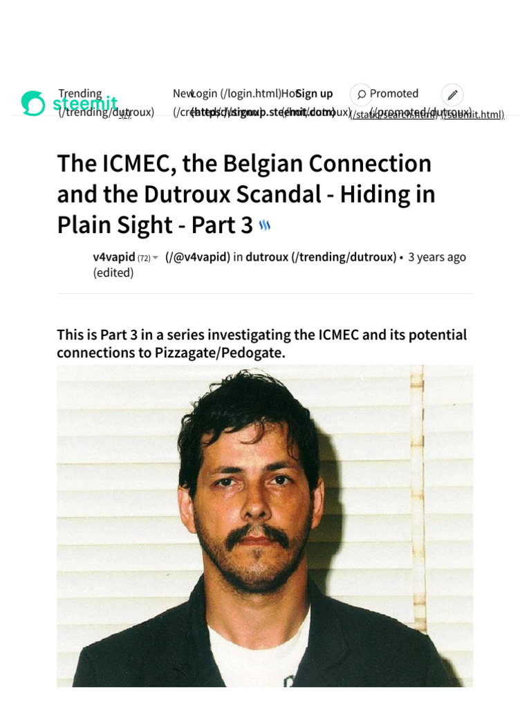 The ICMEC, The Belgian Connection and The Dutroux Scandal - Hiding in Plain Sight - Part 3 ...