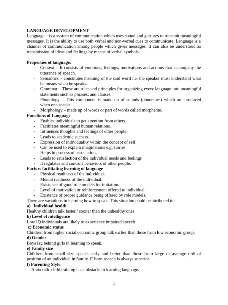 PSY 310 Part 5 LANGUAGE DEVELOPMENT and SOCIAL DEVELOPMENT | PDF | Socialization | Communication