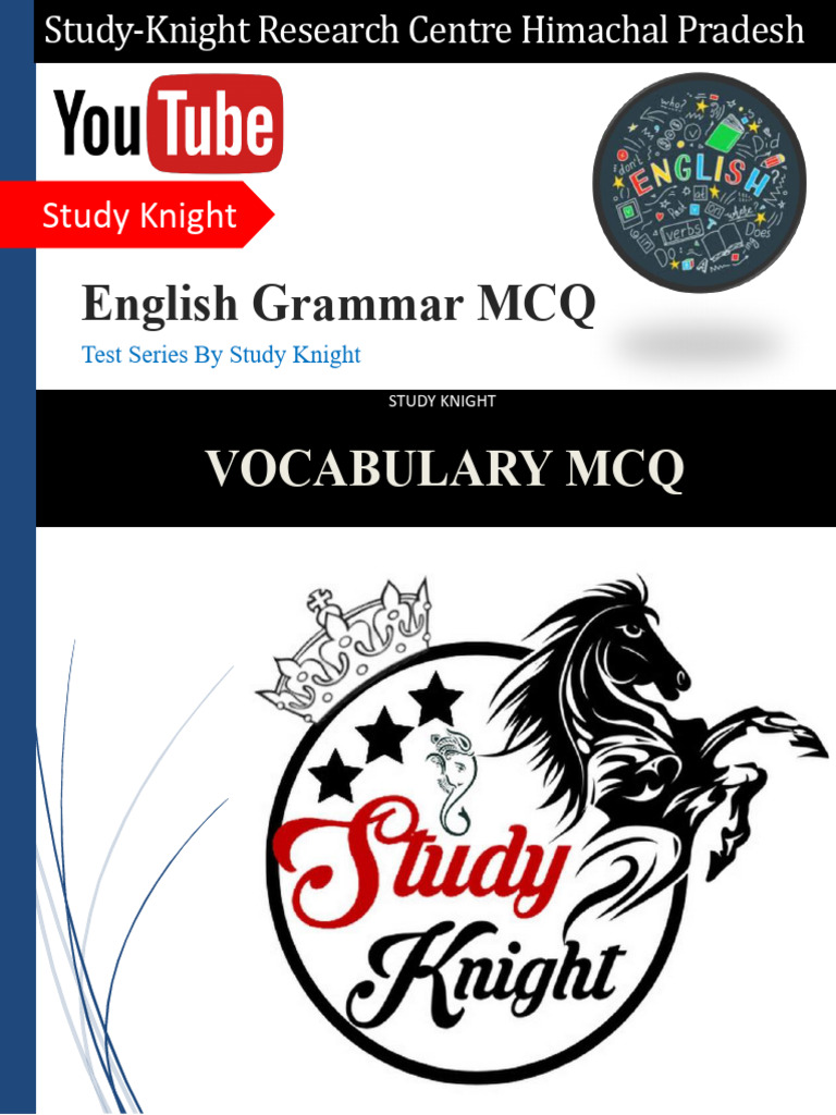 Vocabulary MCQ | PDF | Semantics | Lexicology