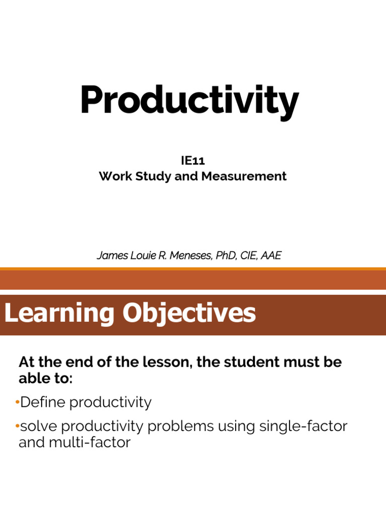 Understanding Productivity Metrics | PDF | Human Resources | Business
