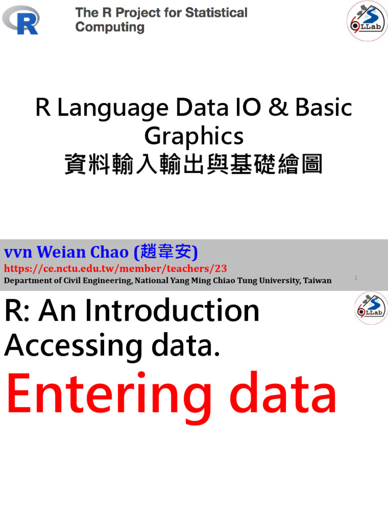 R_DataIO_and_BasicGraphics | PDF | Scatter Plot | Computer Programming