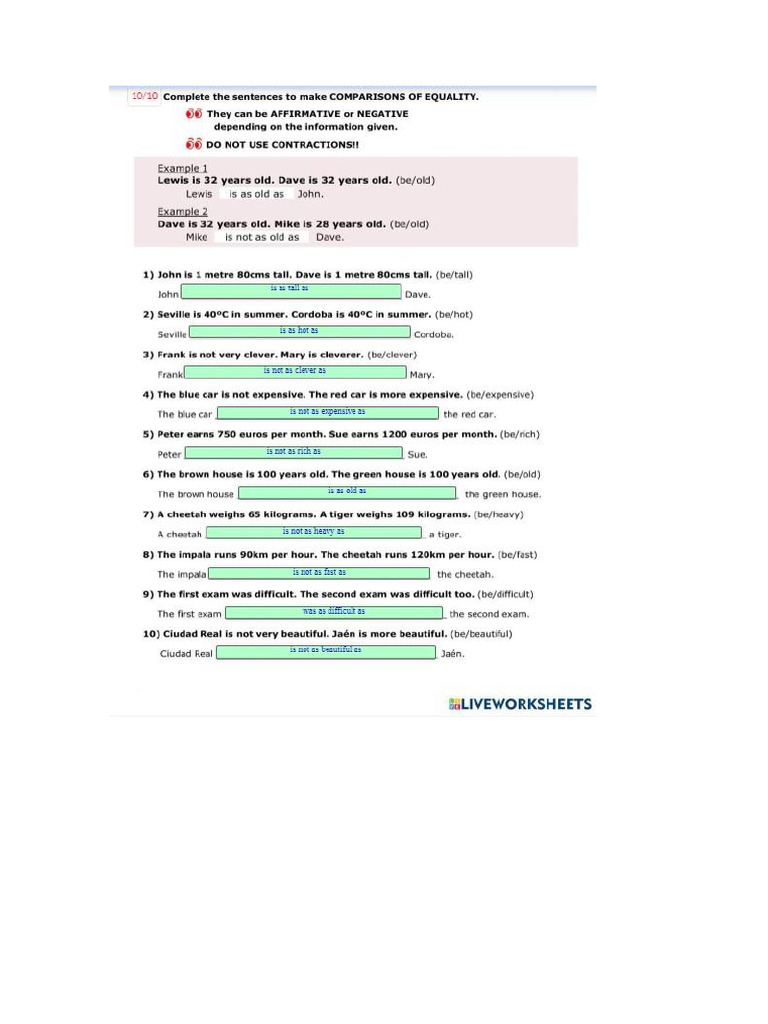 COMPARATIVE OF EQUALITY (1) | PDF