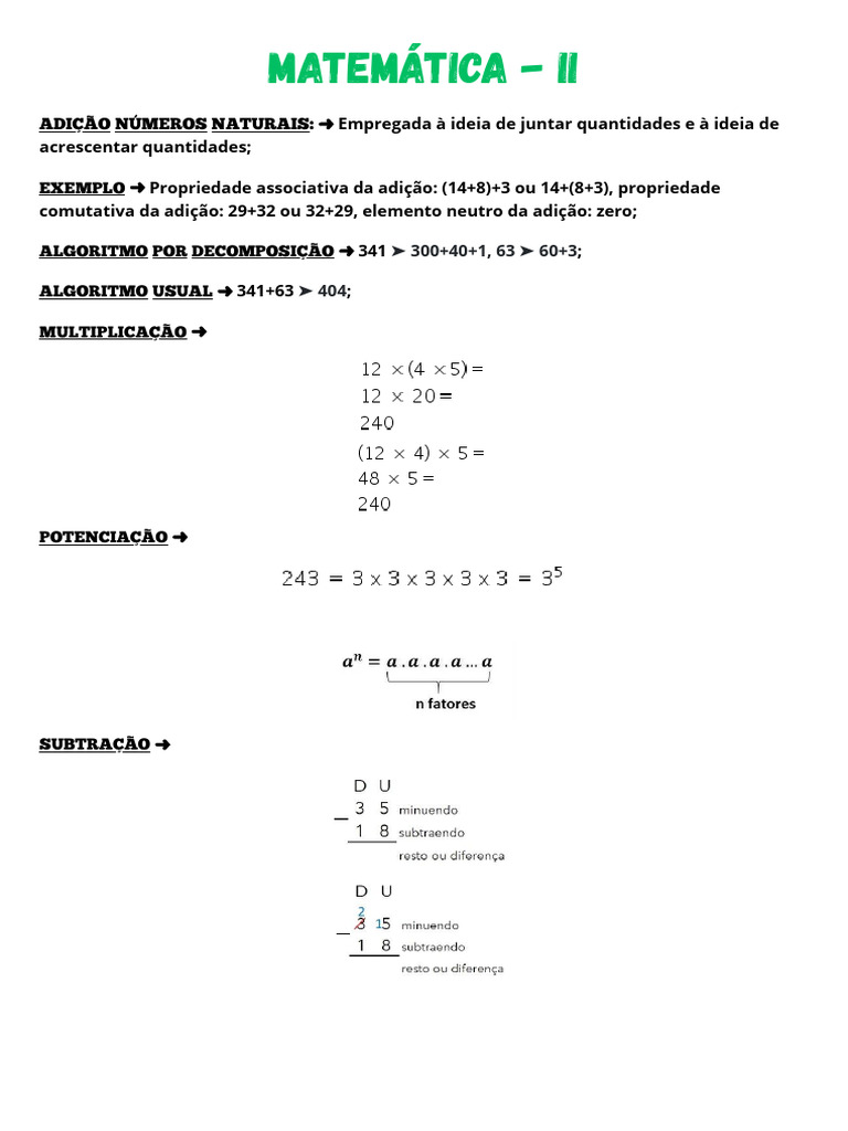 Matemática - Ii | PDF
