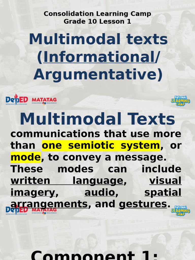 Grade 10 - Consolidation Camp - Lesson 1 | PDF | Communication | Human ...