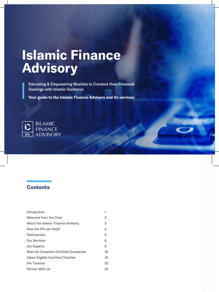 Islamic Finance Advisory | PDF | Islamic Banking And Finance | Sharia