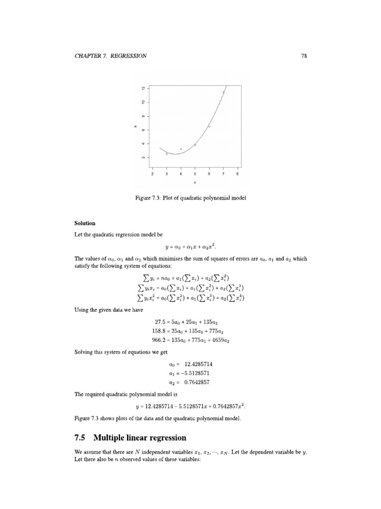 Multiple Linear Regression | PDF