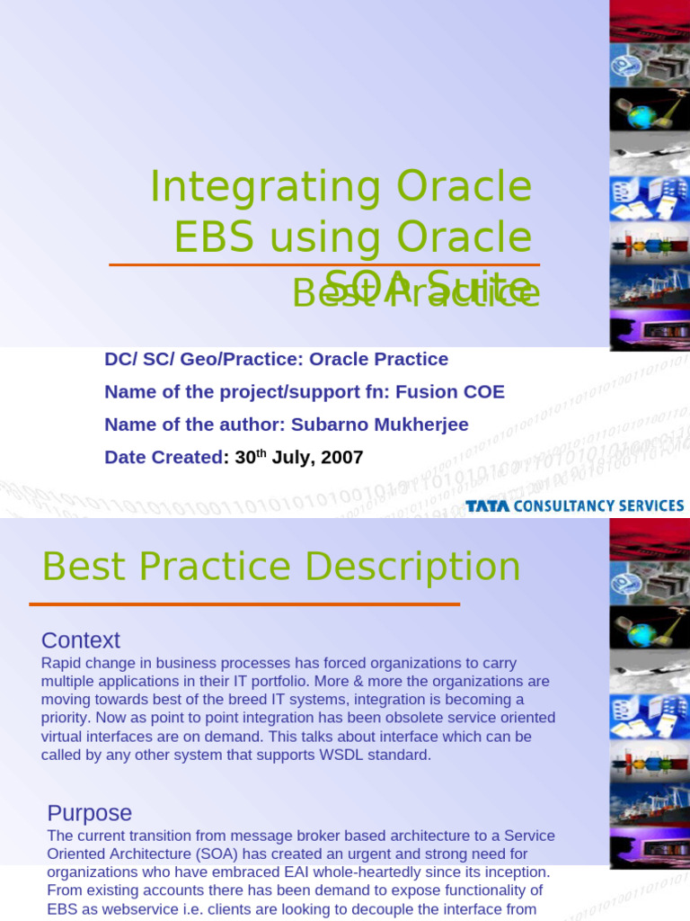 Oracle EBS Integration with SOA | PDF | Software | Software Architecture