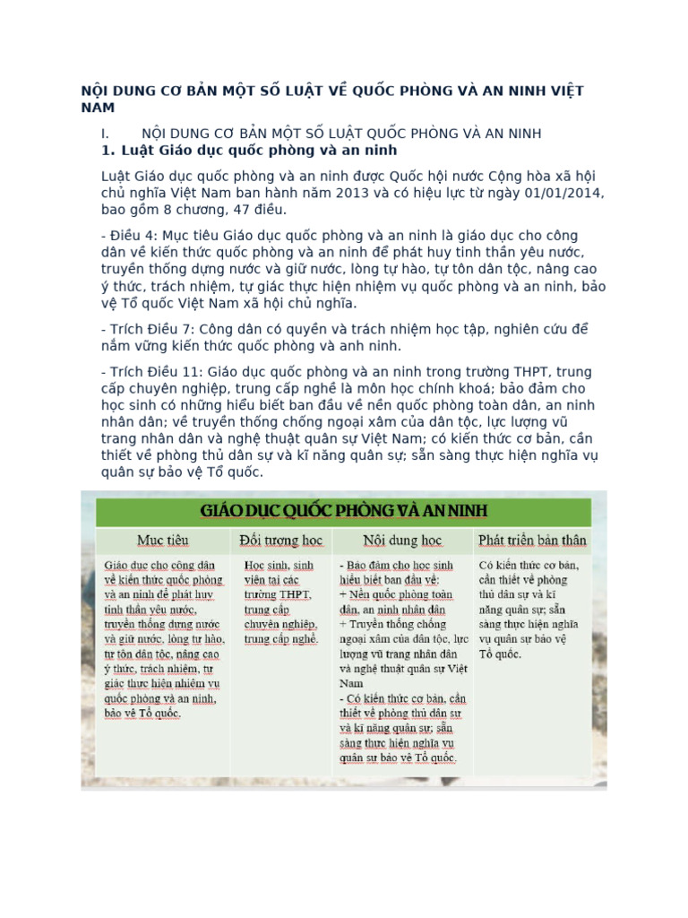 GDQP-AN 10 BÀI 2 Bổ Sung | PDF