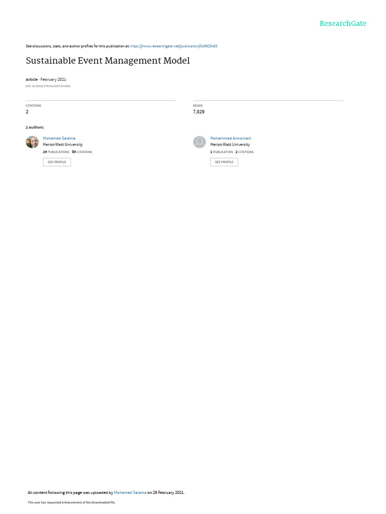 ISO 20 121 Sustainable Event Management Model_RG | PDF | Lean ...