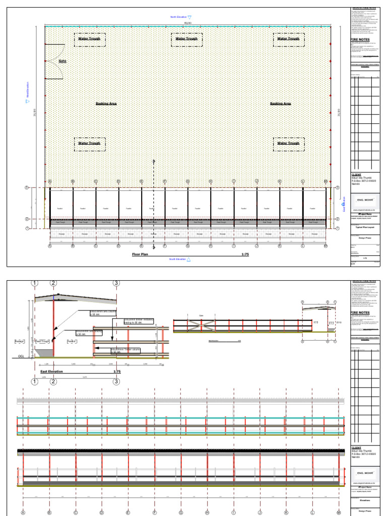 Cattle Feedlot Design Layout | PDF | Building Engineering | Civil ...