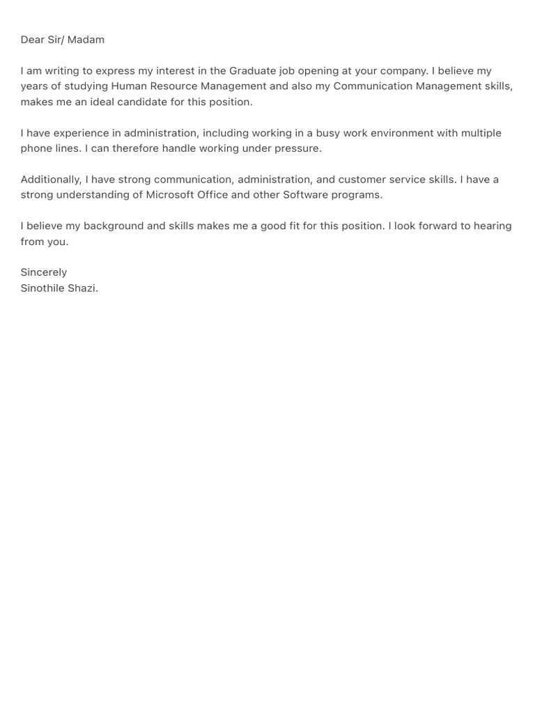Dear Sir/ Madam 2 | PDF