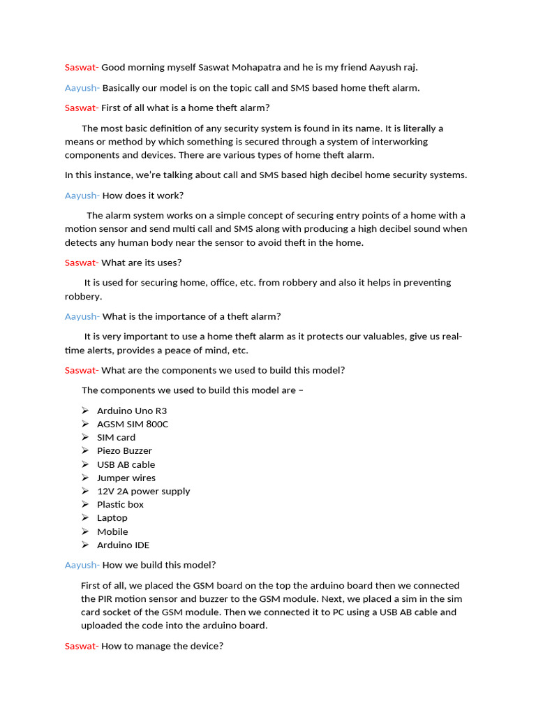 Script For Annual Exhibition | PDF