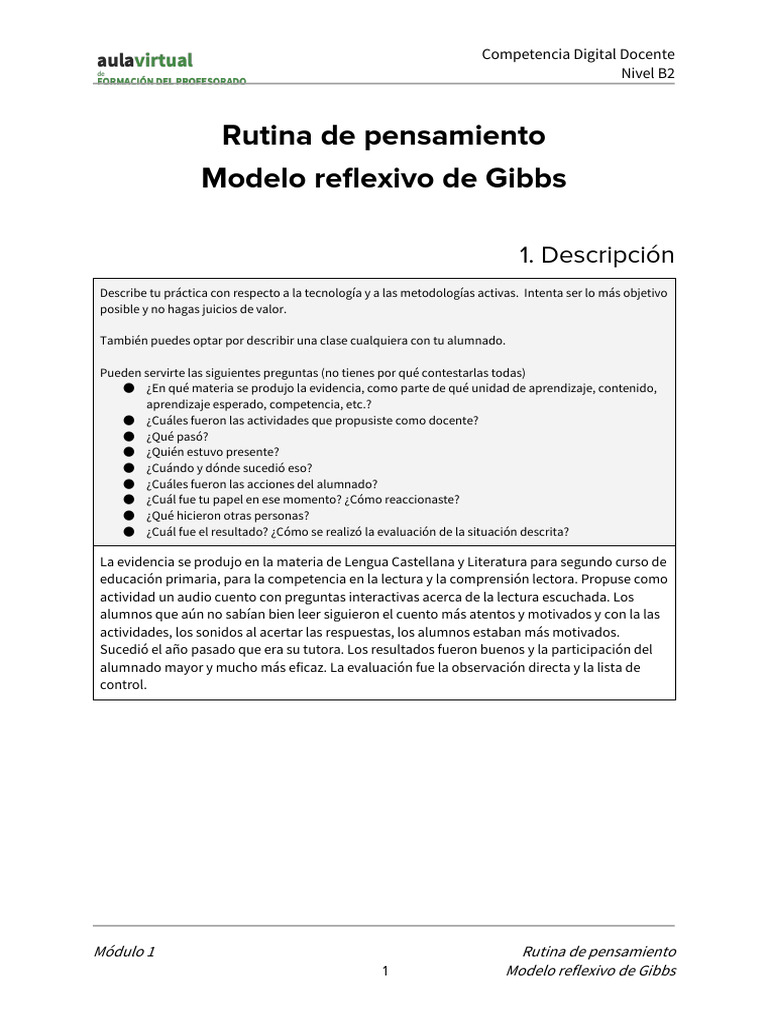 Copia de 1.1. Rutina de Pensamiento | PDF | Evaluación | Pensamiento
