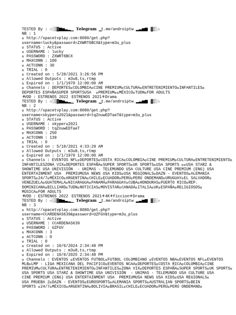 x112 Mix M3u Playlist Links Working Good | PDF | México | Serie de televisión infantil