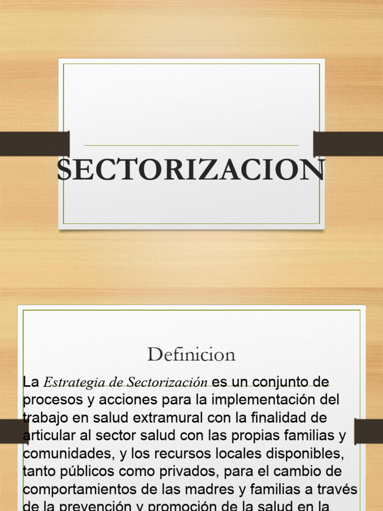 SECTORIZACION | PDF