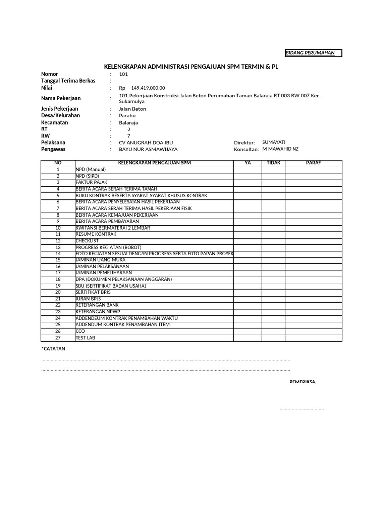 Cheklist Beton Master | PDF