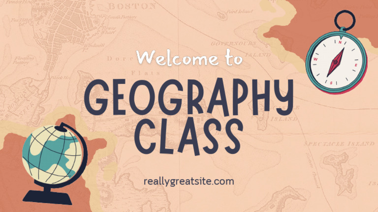 Minimalist Brown Welcome To Geography Class YouTube Intro Video | PDF