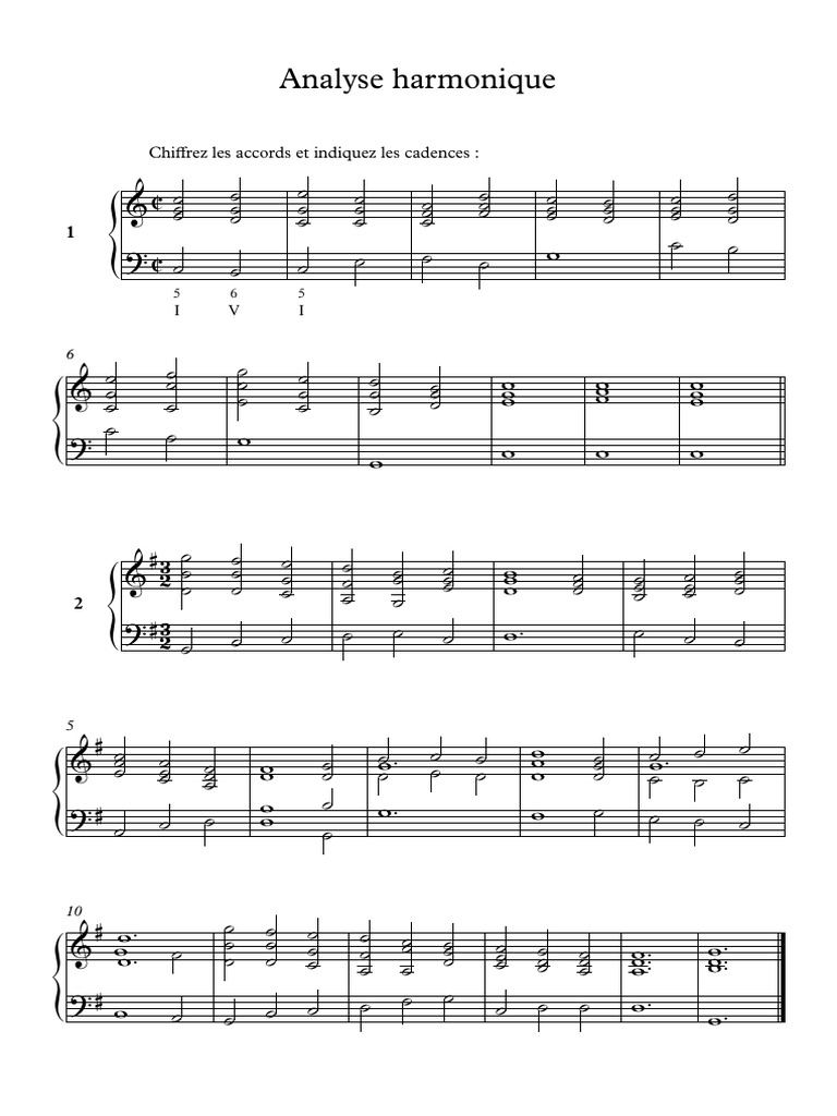 Analyse Harmonique - Dandelot 1-2 | PDF