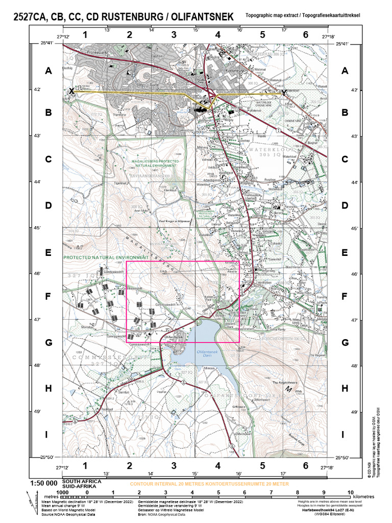Geography Ieb NSC Grade 12 Past Exam Papers 2023 p2 Olifantsnek Map ...