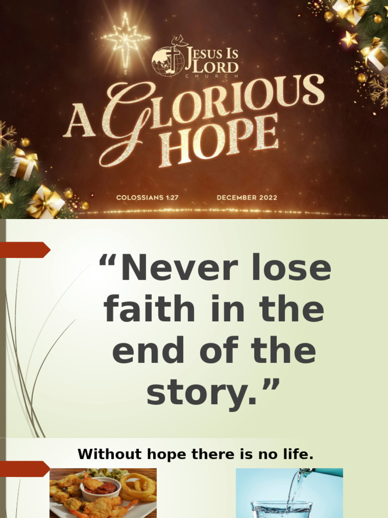 Glorious Hope | PDF