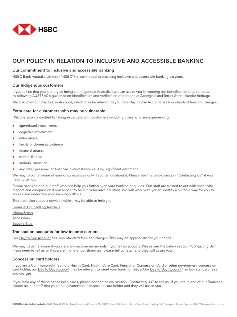 5. Inclusive and Accessible Banking | PDF | Indigenous Australians | Australia