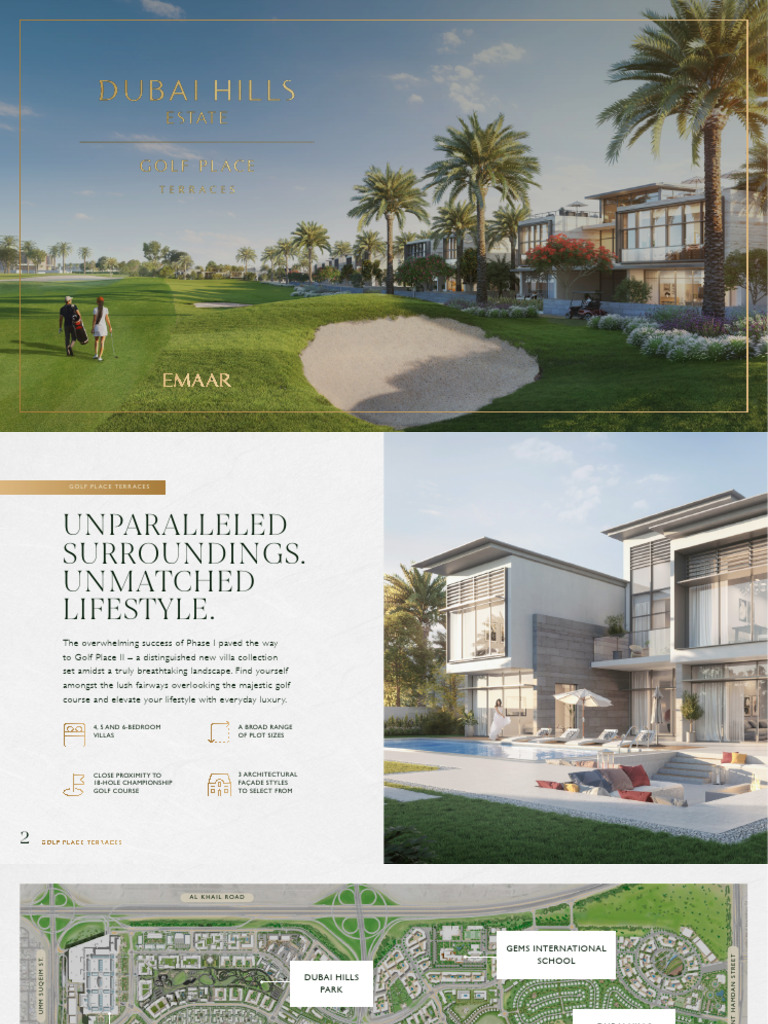 Golf Place Terraces Brochure en | PDF | Dubai | Ball Games