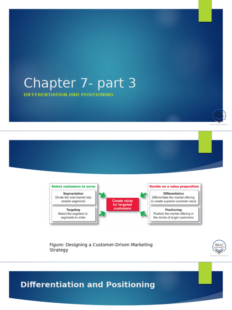 Chapter 7 - Part 3 Differentiation | PDF | Competitive Advantage | Marketing