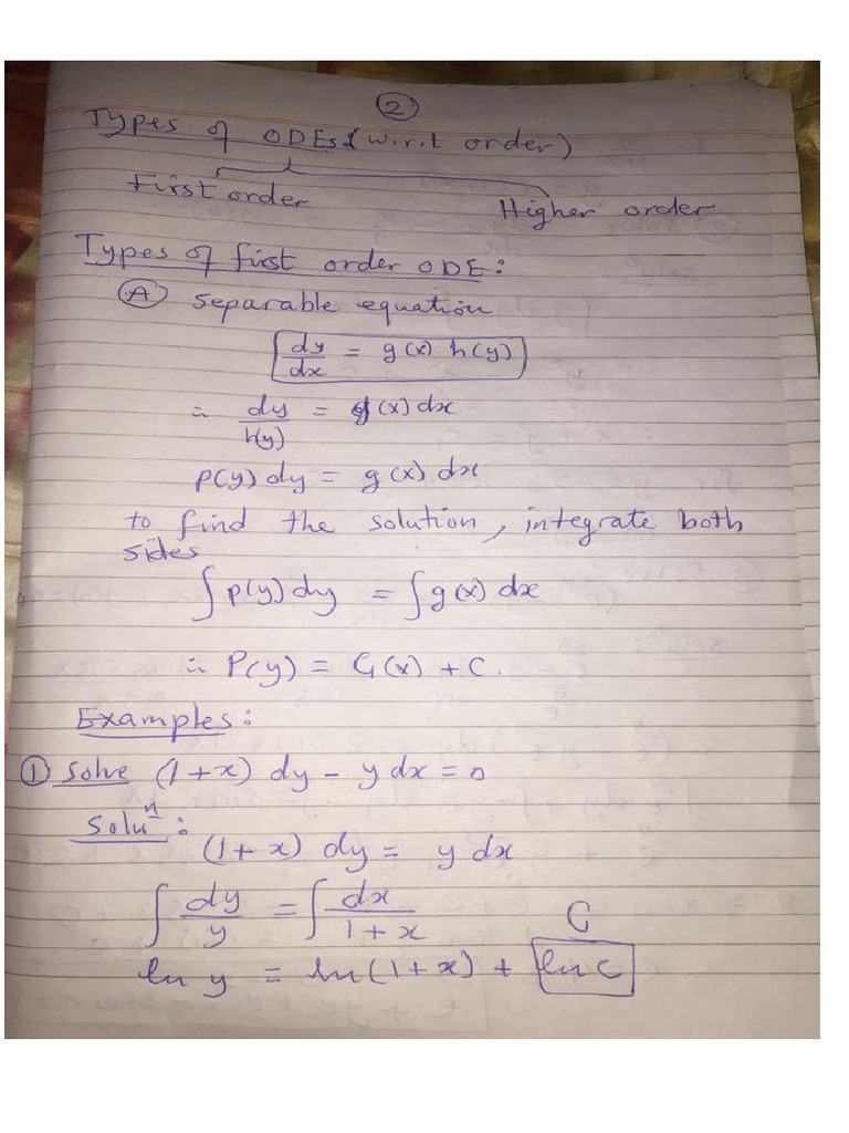 Deferential Equation | PDF