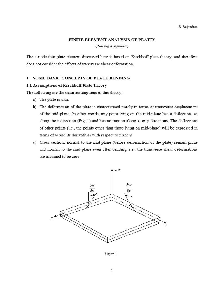 MA7131 - Part 2 - Topic 6 - Plate and Shell Elements - AY2022-23 - 17 ...