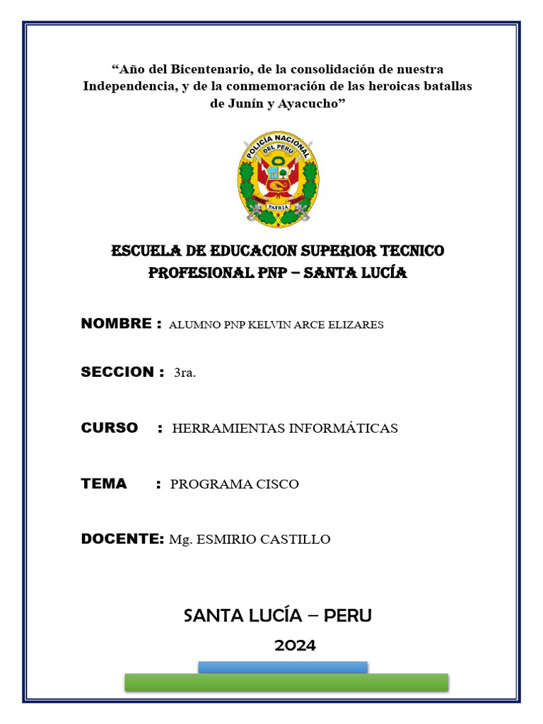 Programa Cisco en Educación PNP | PDF