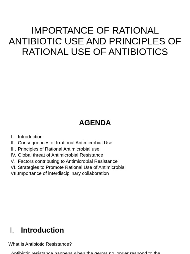 Rational Antibiotic Use 2 | PDF | Antimicrobial Resistance | Infection