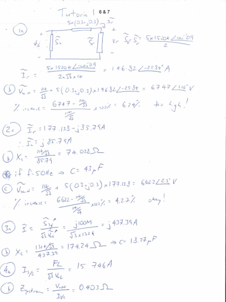 Tutorials 6 and 7 Solutions | PDF