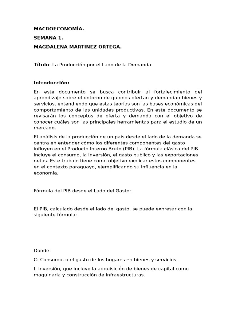 Documento Macro 1 | PDF | Producto Interno Bruto | Inversiones