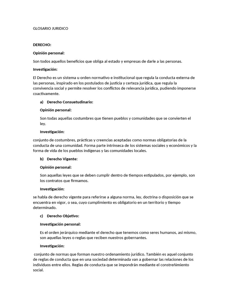 GLOSARIO-JURIDICO | PDF | Propiedad | Estado (política)