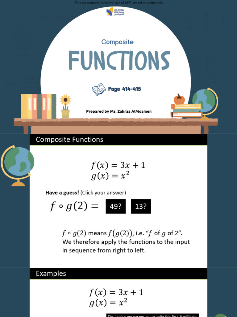 LESSON 3 Composite Functions | PDF | Mathematics | Mathematical Analysis