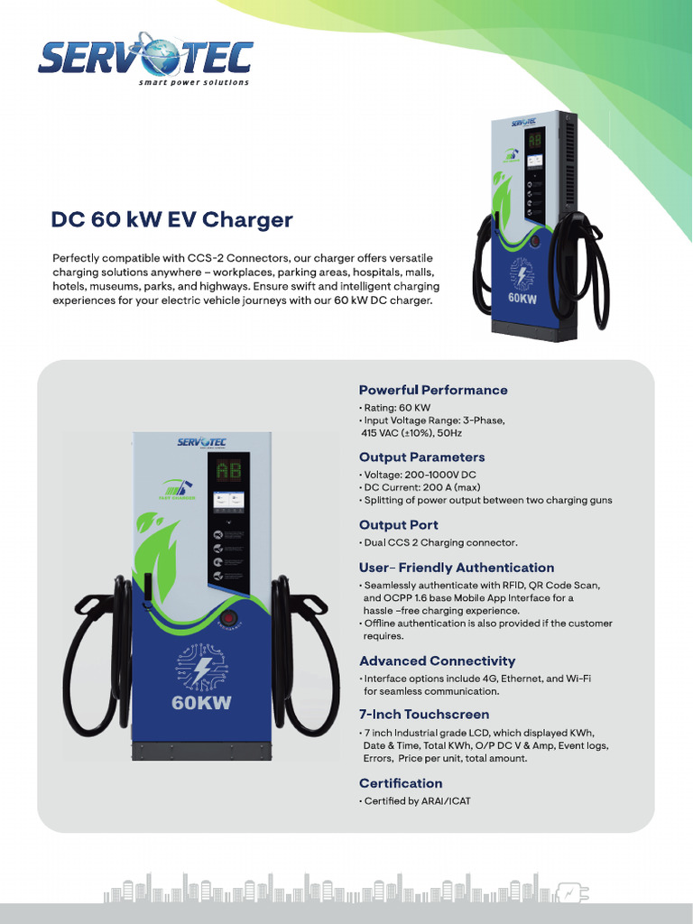 EV 60kW Catalog Data Sheet | PDF