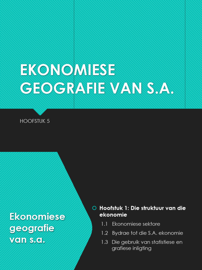 Ekonomiese Geografie | PDF
