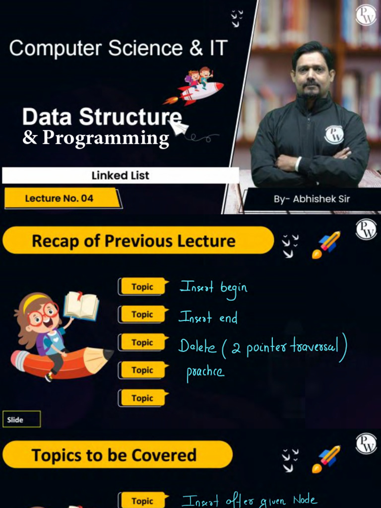 Linked List 04 Class Notes Pdf