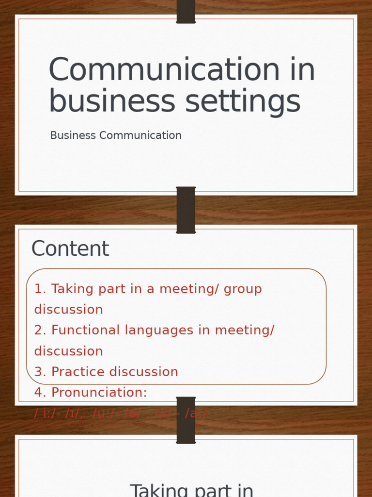 Communication in Business Meetings | PDF | Communication | Human ...