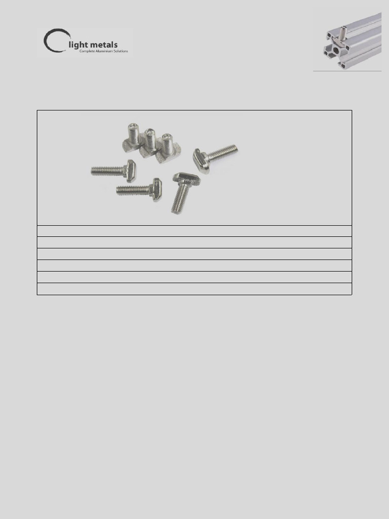 T Bolt | PDF | Art | Technology & Engineering