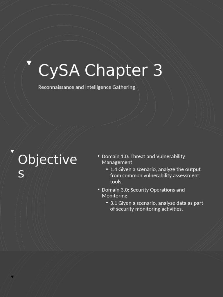 Chapter 3 - Reconnaissance and Intelligence Gathering | PDF | Domain Name System | Computer Network