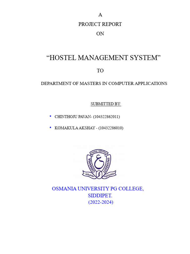 Project HSTL Management | PDF | User (Computing) | Verification And Validation