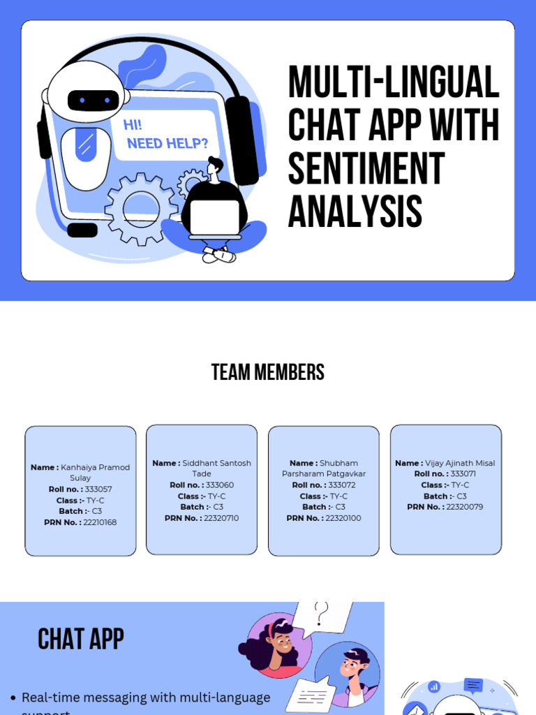 MultiLingo Chat App With Sentiment Analysis | PDF | Information Science | Cyberspace