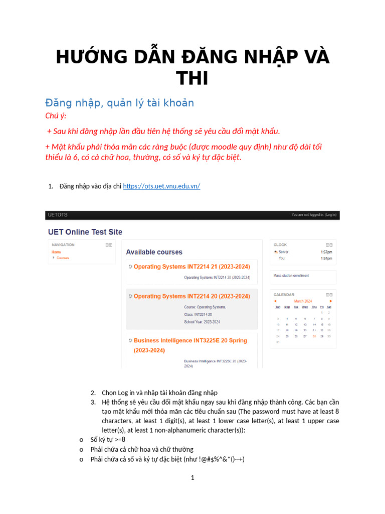 Huong Dan Dang Nhap SEB2024 | PDF